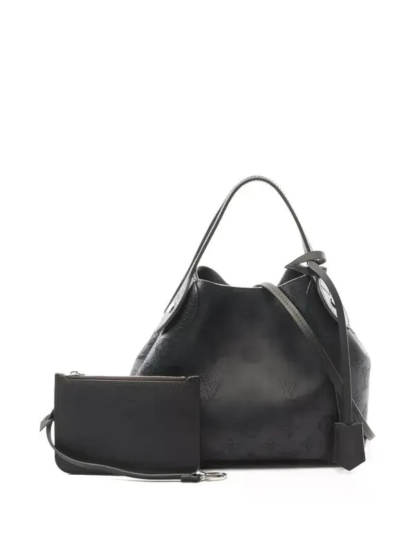 LOUIS VUITTON 2018 Mahina Monogram Leather Handbag - Black