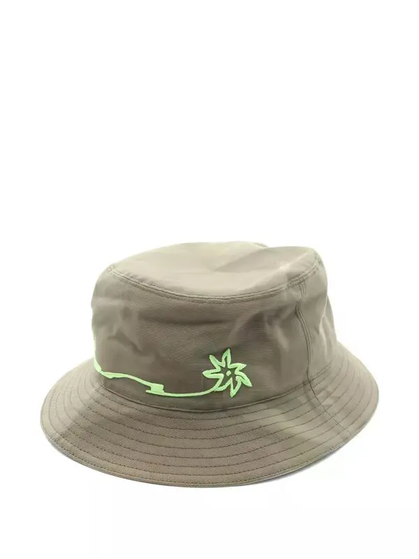 Dior X Travis Scott Embroidered Bucket Hat - Green