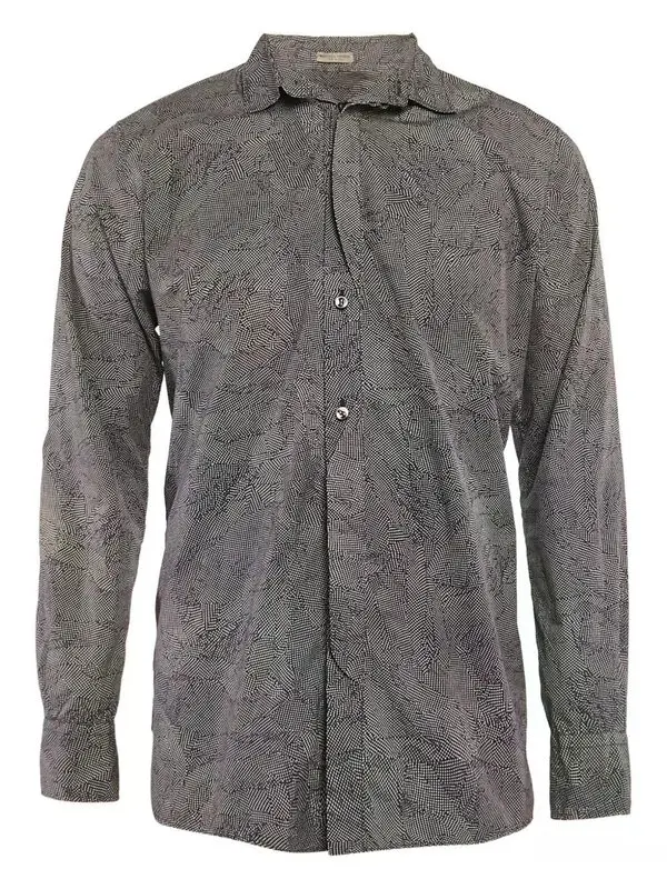 Bottega Veneta Abstract-print Cotton Shirt