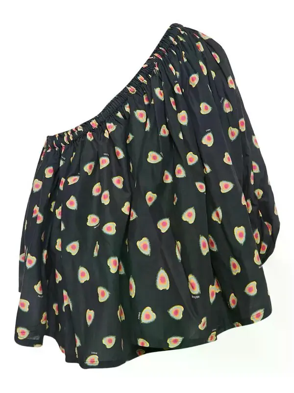 Zadig&Voltaire Heart-pattern One-shoulder Blouse
