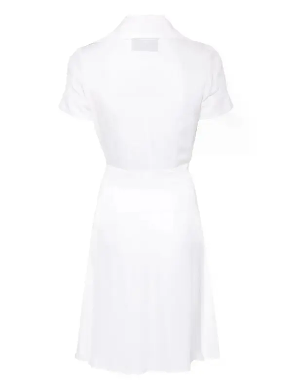 Moschino 2000s Notched-lapels Belted Midi Dress