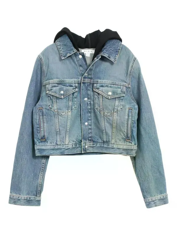Alaïa 2010s Denim Hooded Jacket
