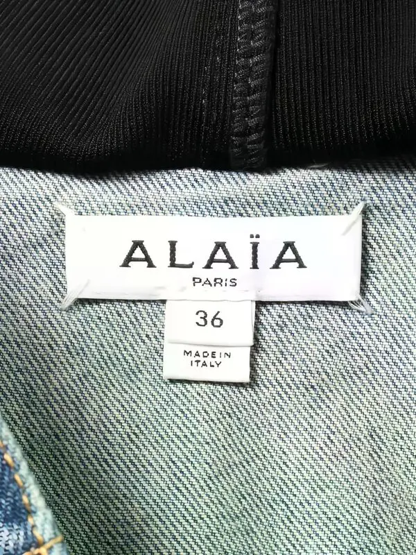 Alaïa 2010s Denim Hooded Jacket