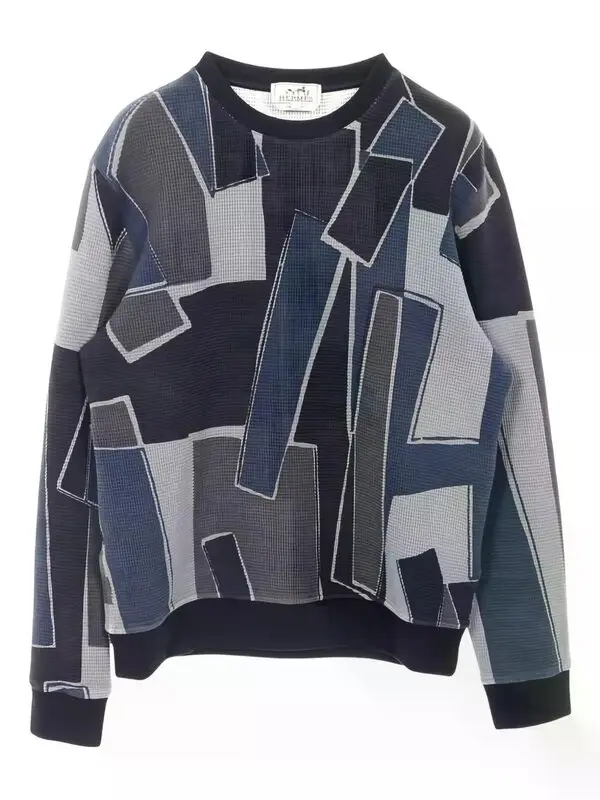 Hermès 2010s Geometric Cotton Sweatshirt