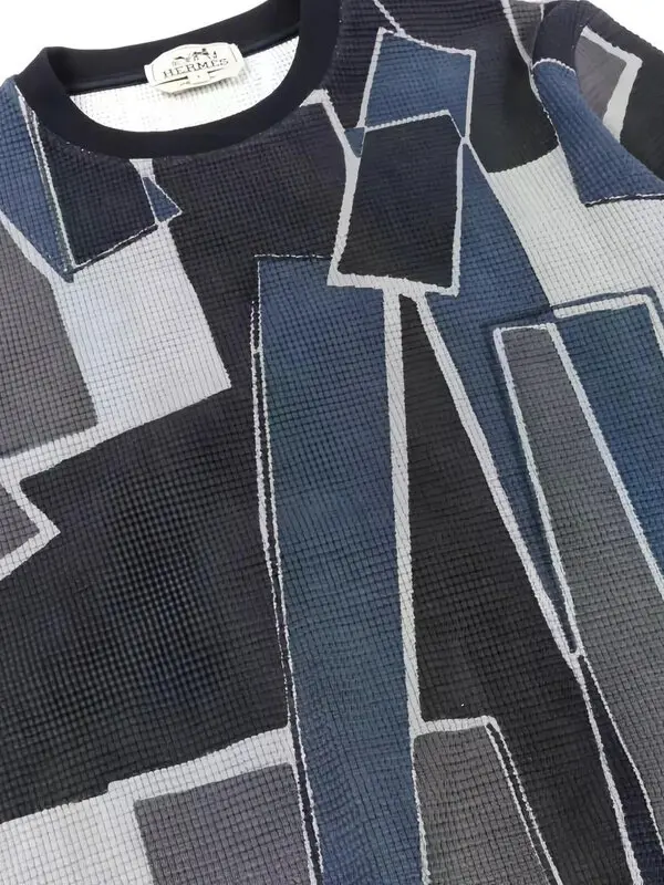 Hermès 2010s Geometric Cotton Sweatshirt
