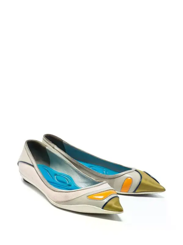Dior Colour-block Ballet Flats