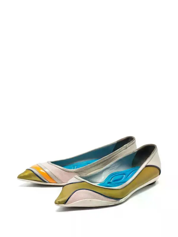 Dior Colour-block Ballet Flats