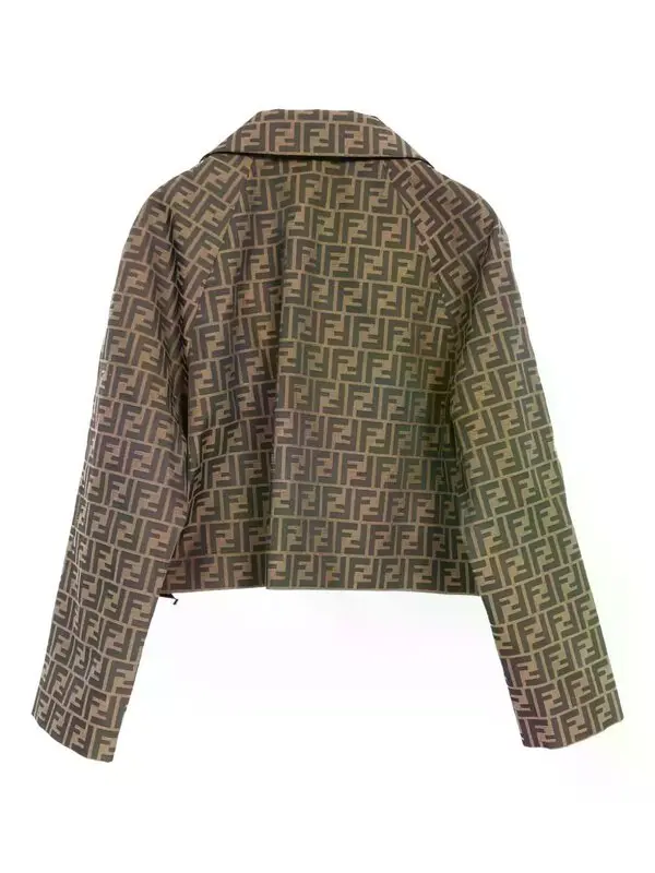 Fendi Zucca-pattern Crystal-embellished Jacket