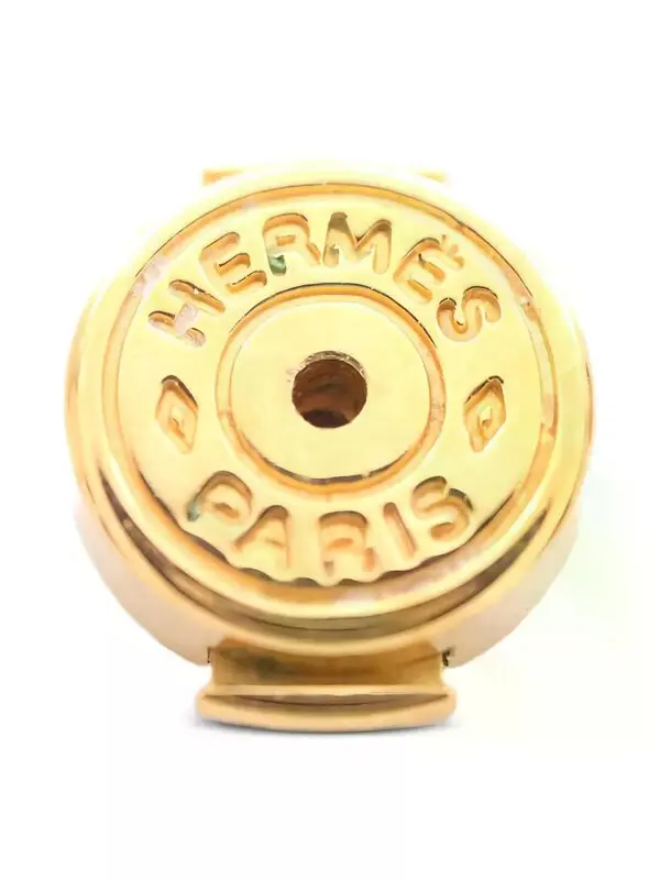 Hermès 2000s Carge D'ash H Earrings - Gold
