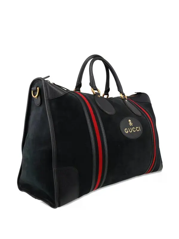 Gucci Web-stripe Suede Tote Bag