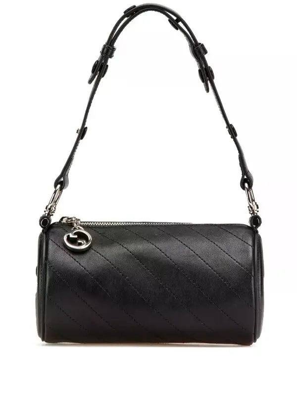 Gucci Mini Leather Blondie Shoulder Bag - Black