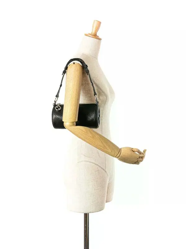 Gucci Mini Leather Blondie Shoulder Bag - Black