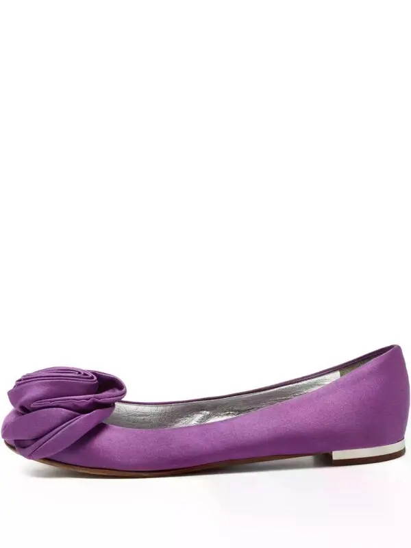 GIUSEPPE ZANOTTI Satin Ballet Flats