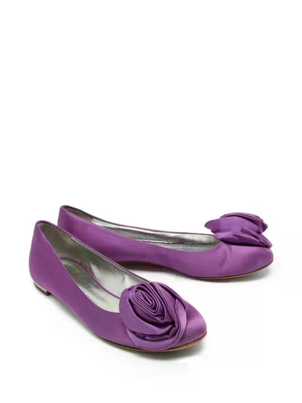 GIUSEPPE ZANOTTI Satin Ballet Flats