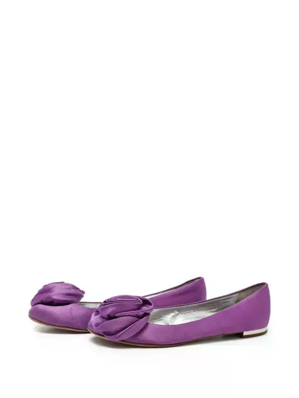 GIUSEPPE ZANOTTI Satin Ballet Flats