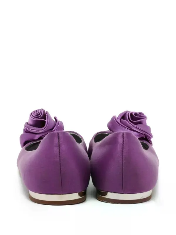 GIUSEPPE ZANOTTI Satin Ballet Flats