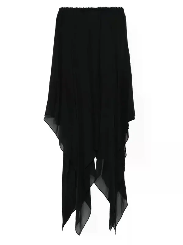 Saint Laurent 1990s Silk Asymmetric Skirt