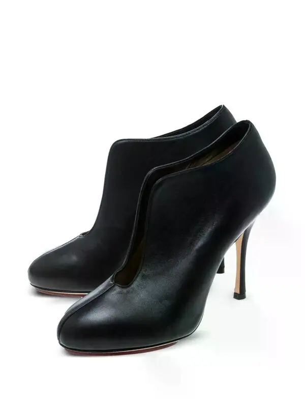 CHARLOTTE OLYMPIA 105mm Leather Heeled Boots