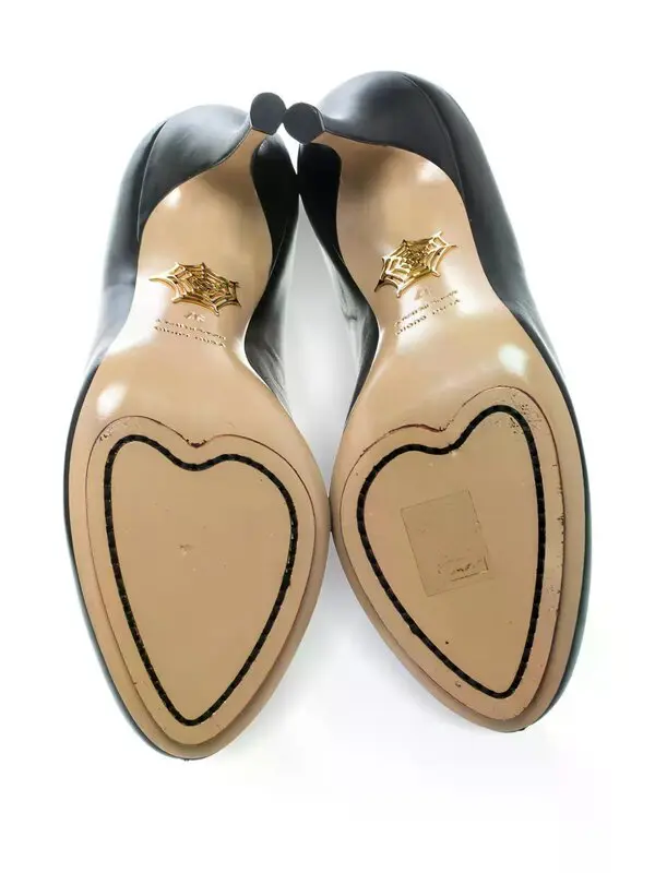 CHARLOTTE OLYMPIA 105mm Leather Heeled Boots