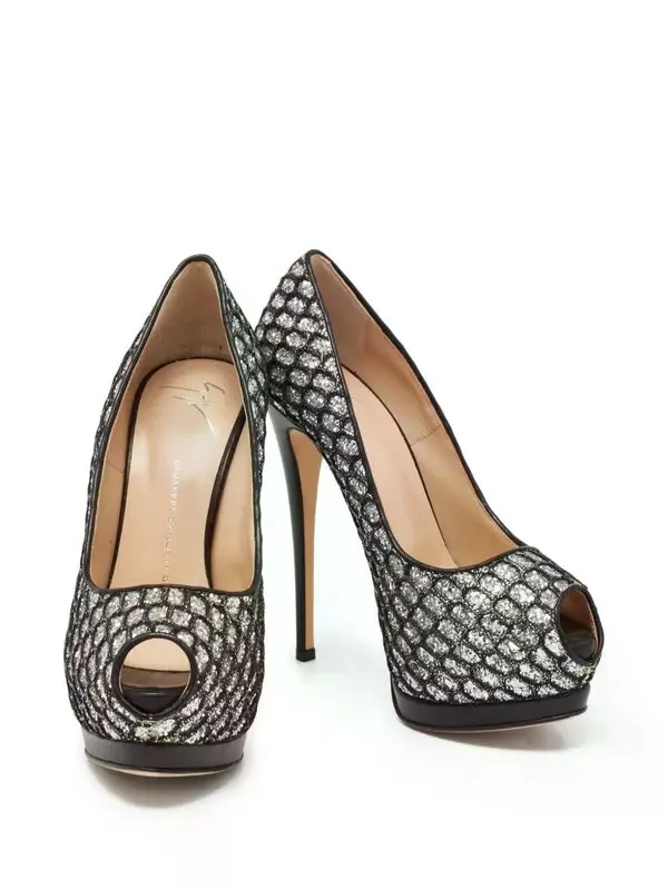 GIUSEPPE ZANOTTI Glitter Stiletto Pumps