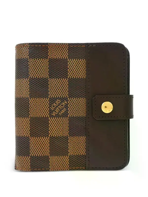 LOUIS VUITTON 2005 Compact Zip Wallet - Brown