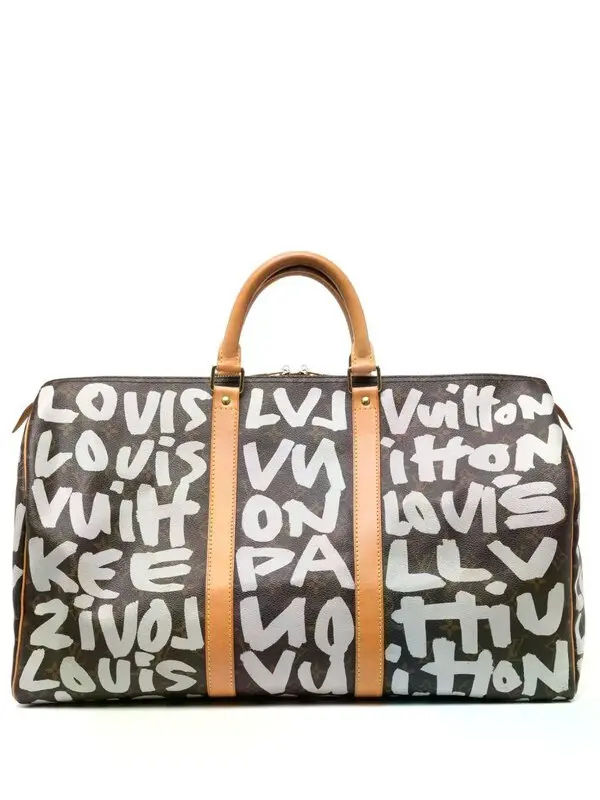 LOUIS VUITTON 2001 Stephen Sprouse Graffiti Keepall 50 Bag - Brown