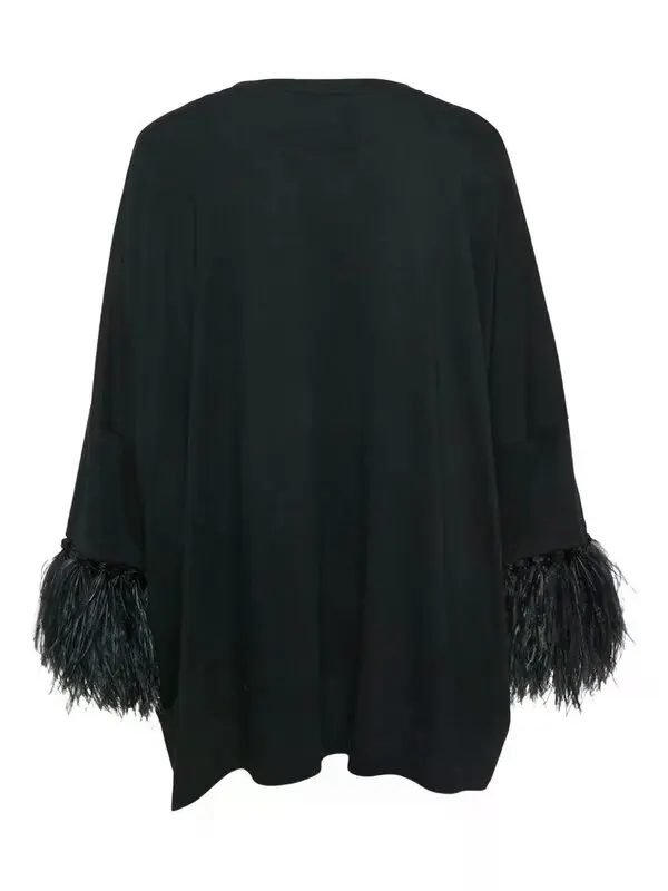 Valentino Garavani Feather-detail Cotton Top