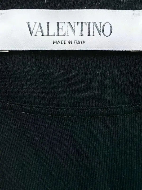 Valentino Garavani Feather-detail Cotton Top