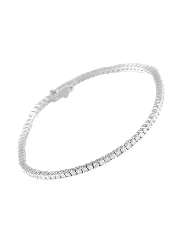 LB EXCLUSIVE 18k White Gold Diamond Tennis Bracelet - Silver