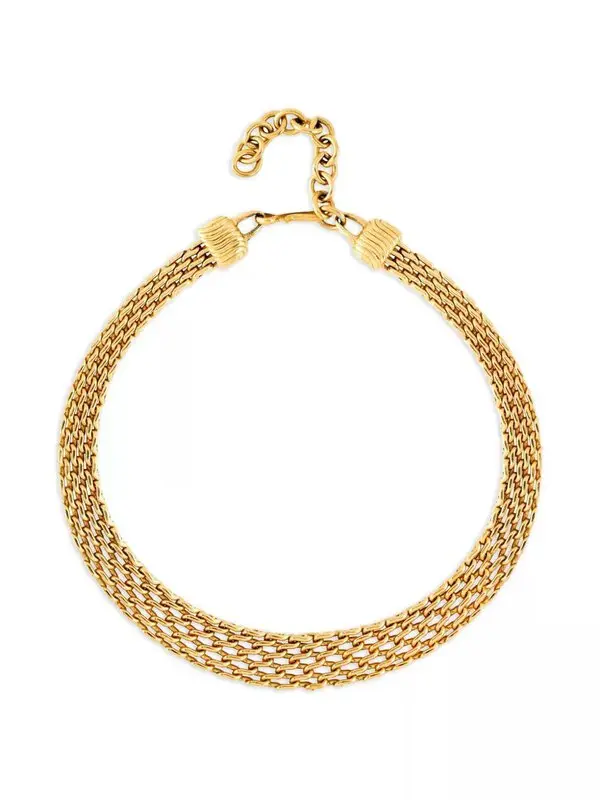 MONET 1980s Weave-chain Necklace - Gold
