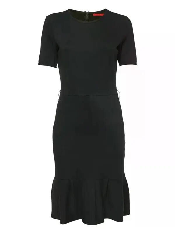 Carolina Herrera Vintage Ruffle-hem Dress