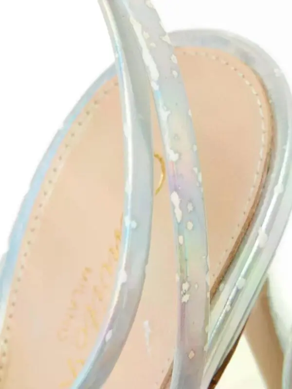 GIANVITO ROSSI 110mm Iridescent-effect Sandals