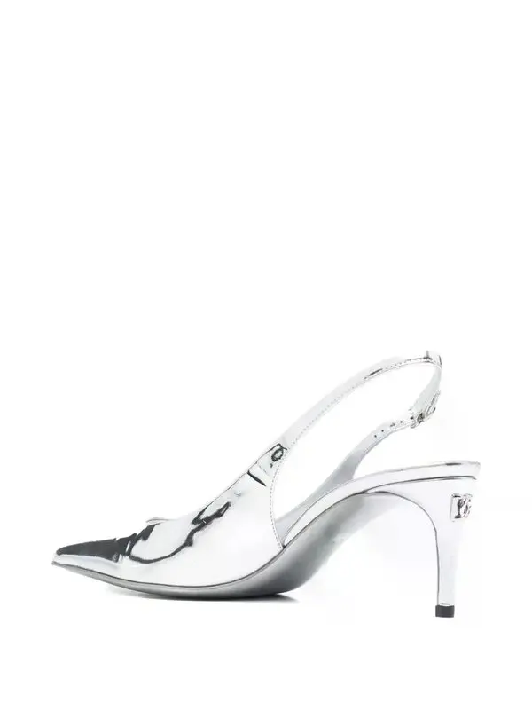 Dolce & Gabbana 65mm Mirror-effect Slingback Pumps
