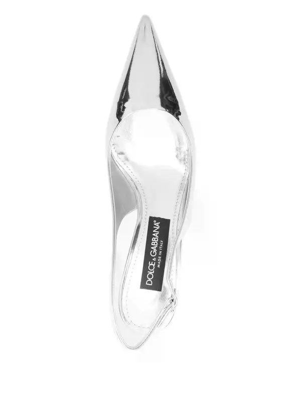Dolce & Gabbana 65mm Mirror-effect Slingback Pumps