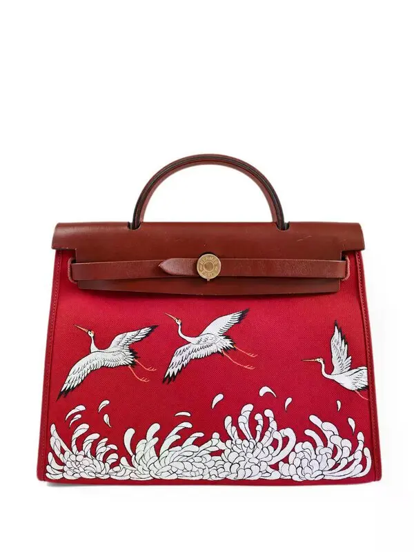 Hermès Herbag Handbag - Red