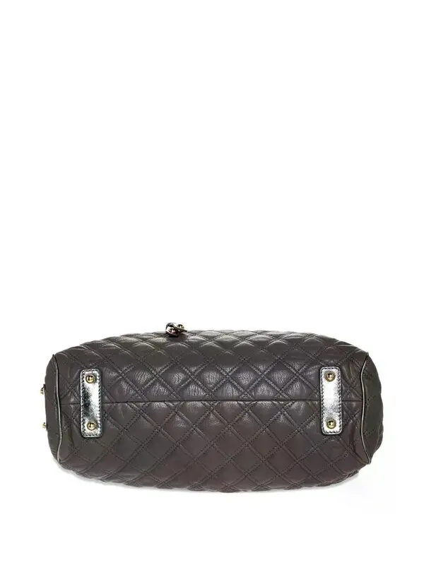 Marc Jacobs Quilted Leather Tote Bag - Grey