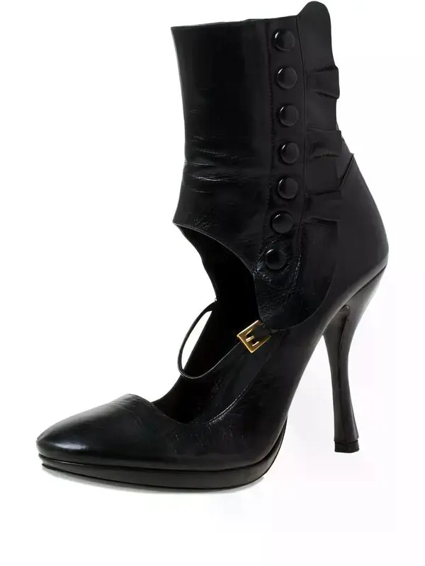 Prada Leather Heeled Boots