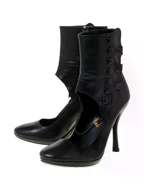 Prada Leather Heeled Boots