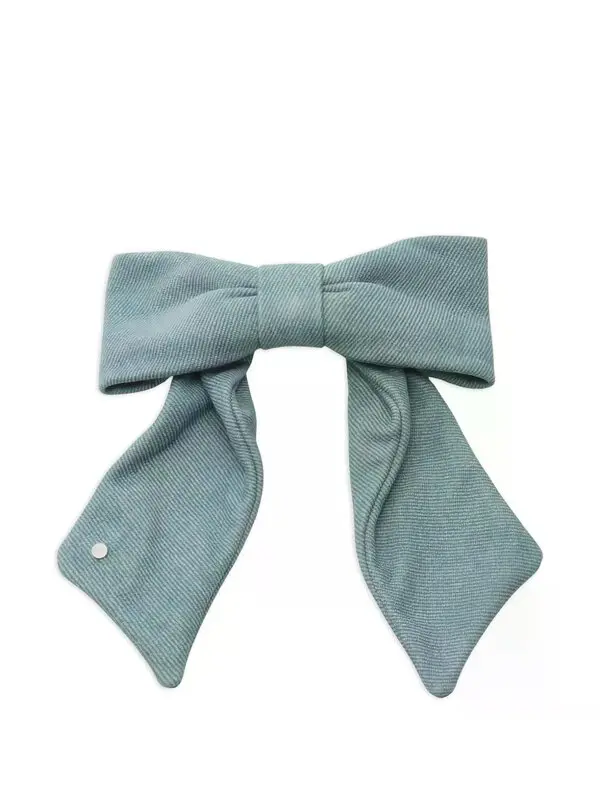 Hermès Karma Twill Bow Hair Clip - Blue