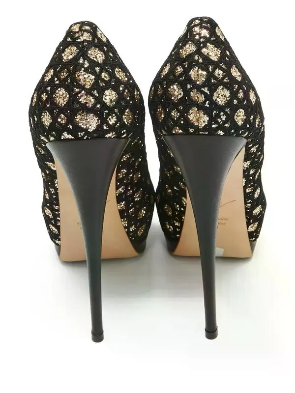 GIUSEPPE ZANOTTI Vintage 160mm Sharon Peep Toe Pumps