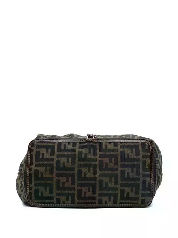 Fendi Zucca Canvas And Nylon Foldable Tote Bag