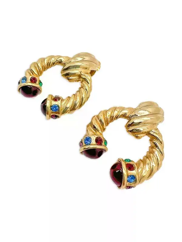 JENNIFER GIBSON JEWELLERY 1980s Cabochon Earrings