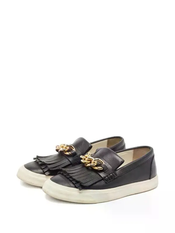 GIUSEPPE ZANOTTI Fringed Leather Sneakers