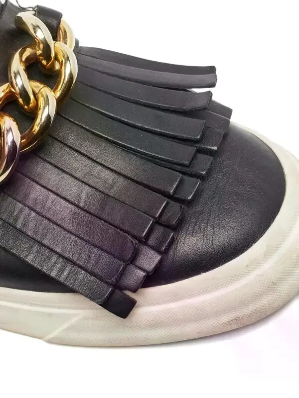 GIUSEPPE ZANOTTI Fringed Leather Sneakers