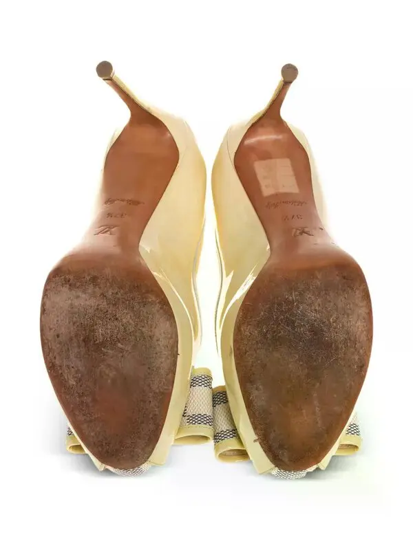 LOUIS VUITTON Bow-detail Heeled Pumps