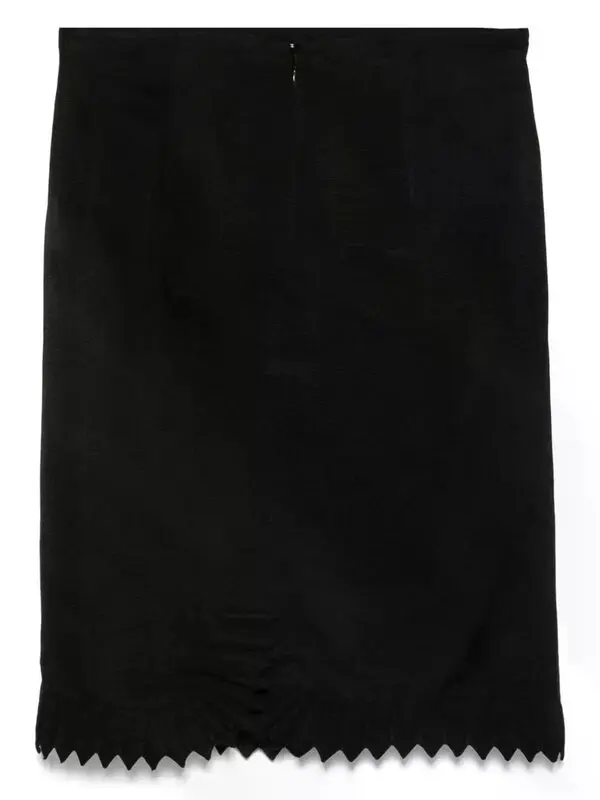 John Galliano 2000s Scalloped-hem Skirt