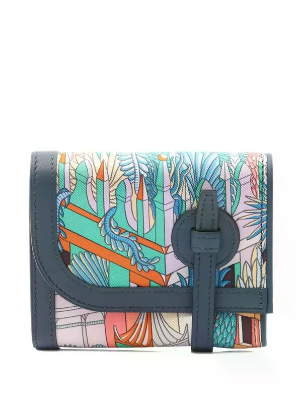Hermès 2024 Animapolis Printed Bi-fold Wallet - Blue