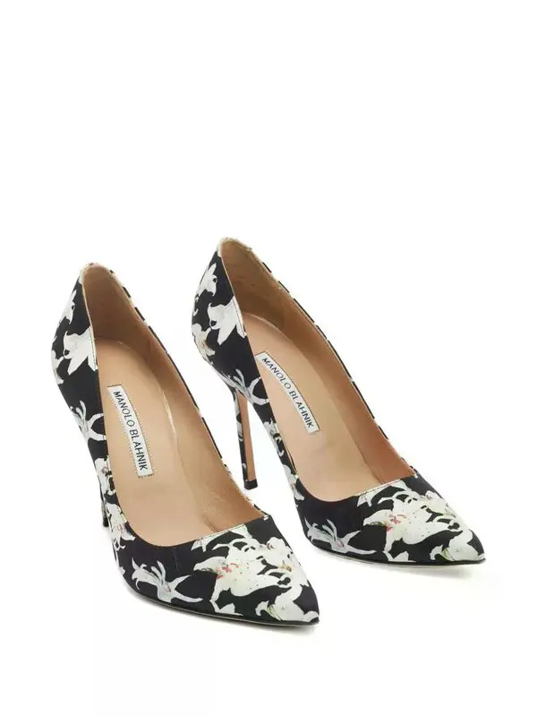 Manolo Blahnik 100mm Satin Pumps