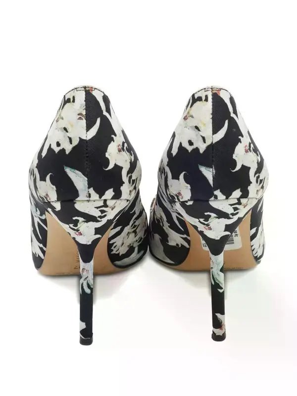 Manolo Blahnik 100mm Satin Pumps