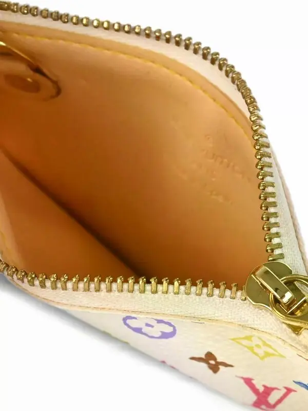 LOUIS VUITTON X Takashi Murakami 2006 Pochette Clés Coin Purse - White